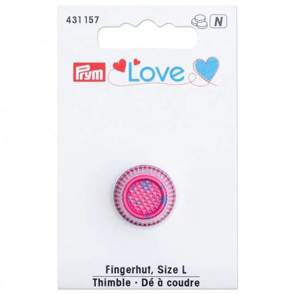 Prym Love Fingerhut L (Ø 18 mm / pink) | Nähwelt Flach