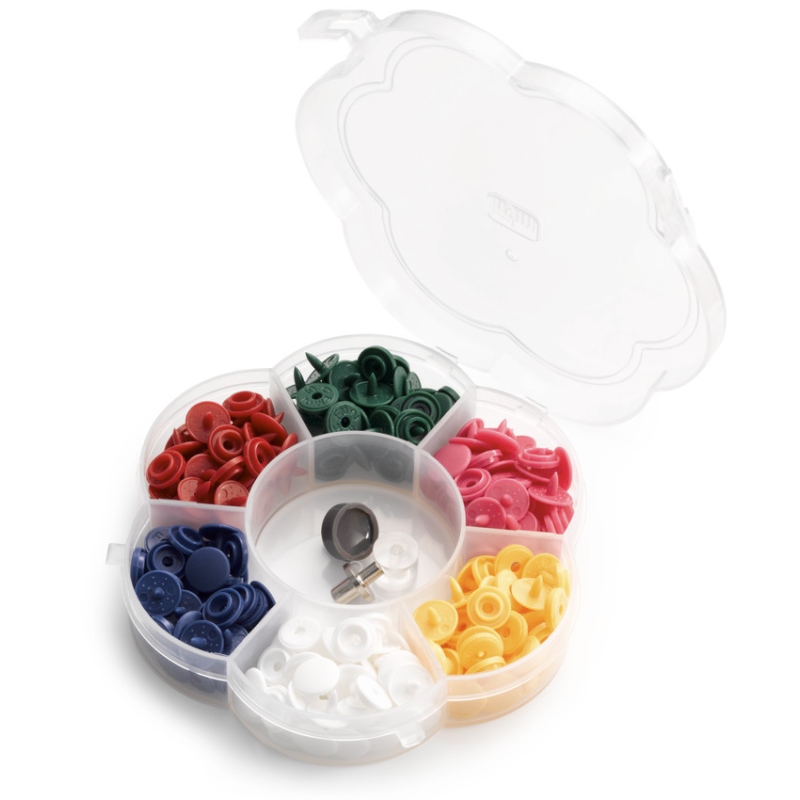 Prym Love Color Snaps Mini Box (Snaps 9 mm/ 6 x 12 St./ inkl. Werkzeug ...